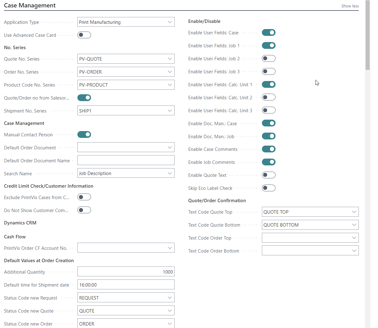 General Setup - PrintVis Documentation
